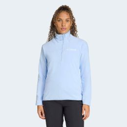 Sweatshirt adidas terrex "W MT ESS HZ FL", Damen, Gr. XS, globlu, Obermaterial: 100% Polyester, Sweatshirts Sweatshirt