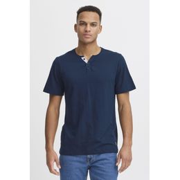 T-Shirt Blend "BHMBHOLEY", Damen, Gr. XXL, wei&szlig;dressblaus, 50% Baumwolle, 50% Polyester, unifarben, Basic, normal normal, V-Ausschnitt, normaler Saum, Shirts T-Shirt, Klassisches Grandad T-Shirt
