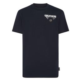T-Shirt Philipp Plein "T-Shirt Rundhalsausschnitt Ss", Jungen, Gr. XXL, 24, navy, Obermaterial: 100% Baumwolle, Shirts T-Shirt