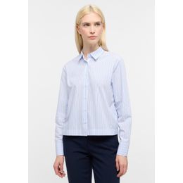 Eterna Damen Hemdbluse "LOOSE FIT"hellblau, Gr. 40, 70% Baumwolle, 30% Lyocell, Blusen, EASY IRON (b&uuml;gelleicht)