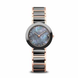Bering Analoguhr Damen Gr&ouml;&szlig;e One Size blau / bronze / schwarz