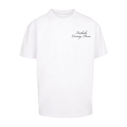 T-Shirt "Upscale by Mister Tee Herren", Damen, Gr. S, weiß, 100% Baumwolle, UPSCALE BY MISTER TEE, bedruckt, oversize, Rundhals, Shirts T-Shirt