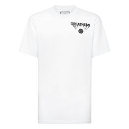T-Shirt Philipp Plein "T-Shirt Rundhalsausschnitt Ss", Jungen, Gr. L, 01, wei&szlig;, Obermaterial: 100% Baumwolle, Shirts T-Shirt