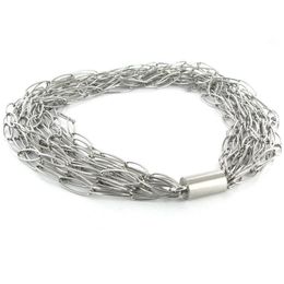Ernstes Design Kette Damen Gr&ouml;&szlig;e 50 / 55 cm silber
