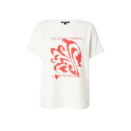 comma, COMMA T-Shirt Damen Gr&ouml;&szlig;e M/L hellrot / wei&szlig;
