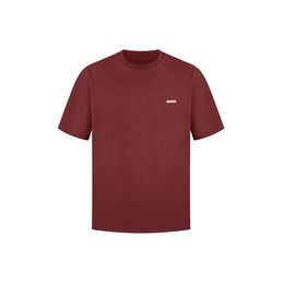 Smilodox Basic T-Shirt Ilyas Herren Gr&ouml;&szlig;e XL bordeaux