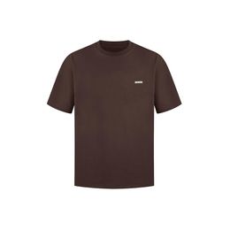 Smilodox Basic T-Shirt Ilyas Herren Gr&ouml;&szlig;e XL braun