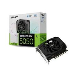 Pny Technologies GeForce RTX 5050 Single Fan, Grafikkarte DLSS 4, 3x DisplayPort, 1x HDMI 2.1