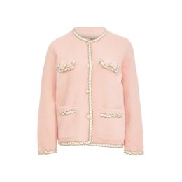 Carnea Strickjacke Damen Gr&ouml;&szlig;e M ecru / pastellpink