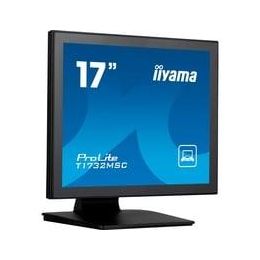 iiyama ProLite T1732MSC-B1SAG, LED-Monitor 43 cm (17 Zoll), schwarz (matt), SXGA, TN, Touchscreen, HDMI, DisplayPort, VGA, USB
