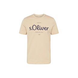 s.Oliver T-Shirt Herren Gr&ouml;&szlig;e L beige / nachtblau / schwarz
