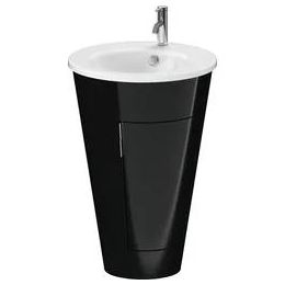 Duravit Starck 1 Waschtischunterschrank stehend 9520, rund 560mm, S1952004040, Farbe: Schwarz Hochglanz Lack