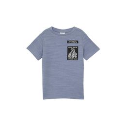 s.Oliver T-Shirt Jungen Gr&ouml;&szlig;e 128/134 taubenblau / schwarz