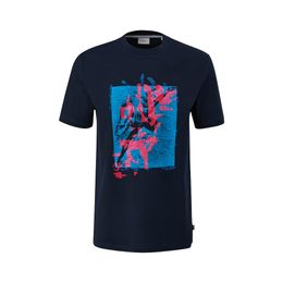 s.Oliver T-Shirt Herren Gr&ouml;&szlig;e XL blau / dunkelblau / pink