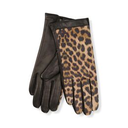 JOOP! Fingerhandschuhe Damen Gr&ouml;&szlig;e S pueblo / hellbraun / schwarz