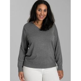 SANDGAARD Pullover 'Helsinki' Damen Gr&ouml;&szlig;e 4XL graumeliert