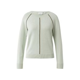 comma, COMMA Pullover Damen Gr&ouml;&szlig;e XL khaki / pastellgr&uuml;n