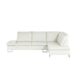 W.Schillig Ledersofa creme Maße (cm): B: 314 H: 86 T: 198.0 » Möbel Kraft