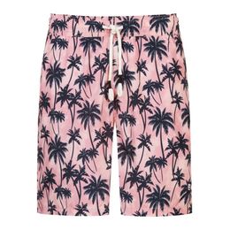 Mey Badeshorts 'Palm Haven' Herren Gr&ouml;&szlig;e S navy / rosa / ros&eacute;