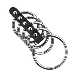 Rimba Penismanschette mit 5 Ringen, 4 - 5,5 cm