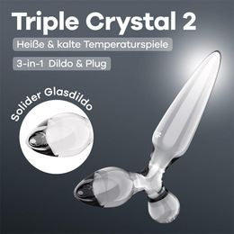 Satisfyer Triple Crystal 2, 22 cm