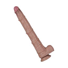 Lovetoy 16" Dual Layered Silicone Cock XXL, 40,5 cm