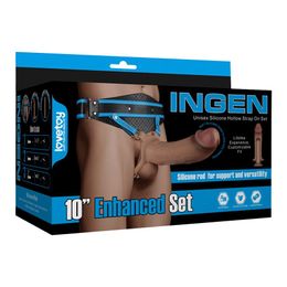 Lovetoy INGEN - Unisex Silicone Hollow Strap On Set XS-M, 25,5 cm