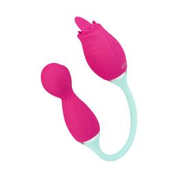 EIS 2-in-1 Vibrator aus Silikon, 37 cm