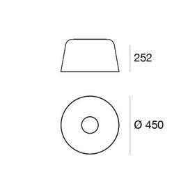 LINEA LIGHT LED-Deckenleuchte Delfi_S, weiß, Ø 45 cm, Metall