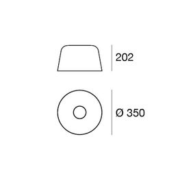 LINEA LIGHT LED-Deckenleuchte Delfi_S, schwarz, Ø 35 cm, Metall