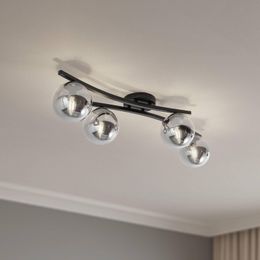 EMIBIG LIGHTING Deckenlampe Opus, L&auml;nge 84 cm, rauchgrau/schwarz, 4-flg.