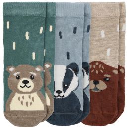 Topomini 3 Paar Baby Socken mit Tier-Motiven