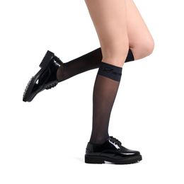 Orgasm Knee High Socks female Black size ONE SIZE