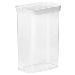 Emsa Frischhaltedose Optima, Wei&szlig;, Kunststoff, 2,2 L, rechteckig, 9.9x23.0x16.0 cm, lebensmittelecht, luftdichter Verschluss, auslaufsicher, stapelbar, K&uuml;chenzubeh&ouml;r, Vorratsbeh&auml;lter, Frischhaltedosen