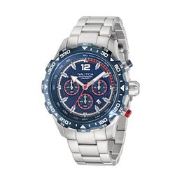 Nautica Analog Watch 'NST' male Blue, Silver size One Size