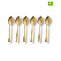ECHTWERK 6er-Set: Kaffeelöffel "Avelino" in Gold - (L)14 cm - 27% | Gedeckter-tisch