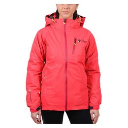 Peak Mountain 3in1-Ski-/ Snowboardjacke "Acixi" in Pink/ Lila - 60% | Gr&ouml;&szlig;e L | Damen-outdoorjacken
