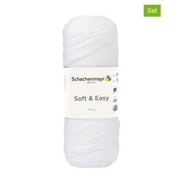 Schachenmayr since 1822 10er-Set: Kunstfasergarne ''Soft & Easy'' in Wei&szlig; - 10x 100 g - 10% | Kreativbedarf-diy