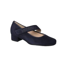 Hassia Leder-Spangenballerinas "Cordoba" in Dunkelblau - 49% | Größe 42,5 | Damen-ballerinas