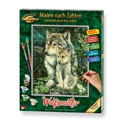 Schipper Malen nach Zahlen "Wolfsmutter" - ab 12 Jahren - 10% | Kinder-kreativspielzeug