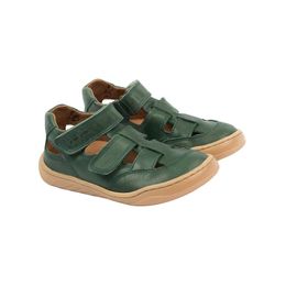 POM POM Leder-Barfu&szlig;schuhe in Gr&uuml;n - 64% | Gr&ouml;&szlig;e 30 | Kindersandalen