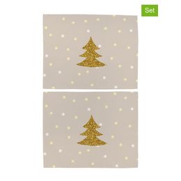 Butter Kings 2er-Set: Tischsets "Gold tree" in Beige/ Gold - (L)35 x (B)45 cm - 17% |