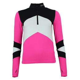 Peak Mountain Funktionsshirt "Athos" in Fuchsia/ Schwarz - 64% | Gr&ouml;&szlig;e S | Damen-outdoor-tops-shirts