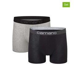 Camano 2er-Set: Boxershorts in Schwarz/ Grau - 50% | Größe XL | Herren-waesche