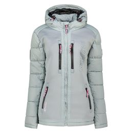 Geographical Norway Winterjacke "Beachwood" in Grau - 73% | Gr&ouml;&szlig;e XXL | Damenjacken