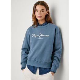 Pepe Jeans Sweatshirt "Baddy" in Blaugrau - 40% | Gr&ouml;&szlig;e L | Damen-sweatshirts-jacken
