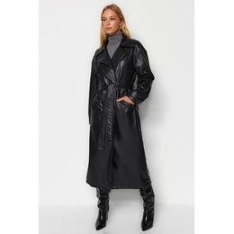 Trendyol Trenchcoat in Schwarz - 71% | Gr&ouml;&szlig;e 40 | Damenjacken