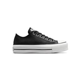 Converse Leder-Sneakers "Chuck Taylor All Star Platform" in Schwarz - 21% | Größe 43 | Damen-sneakers