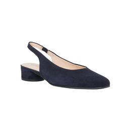 Hassia Leder-Slingballerinas "Roma" in Dunkelblau - 48% | Größe 35 | Damen-ballerinas