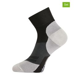 Zanier 2er-Set: Fahrradsocken in Anthrazit/ Grau/ Schwarz - 48% | Größe M | Damen-outdoor-ausruestung